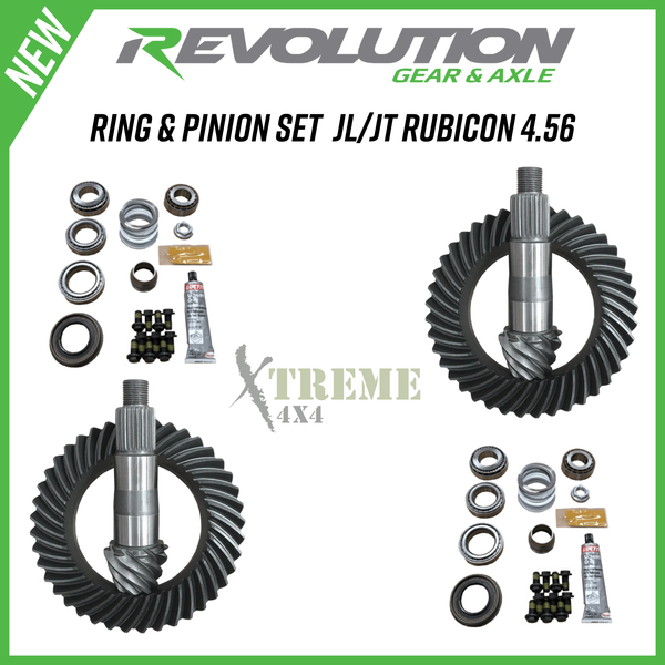 RUBICON JL/JT - FRONT & REAR - (4.56) RING & PINION SET - REV-456JL-RU ...