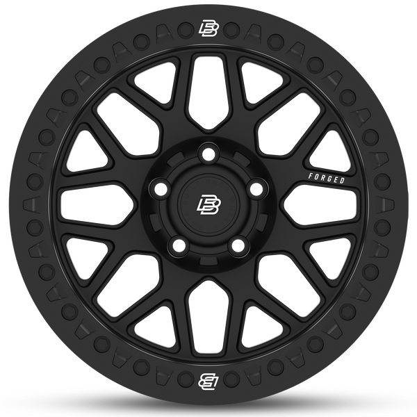 WRANGLER JL/JK/JT - MATTE BLACK/BLACK BOLT - FORGED BEADLOCK LITE BRITE ...